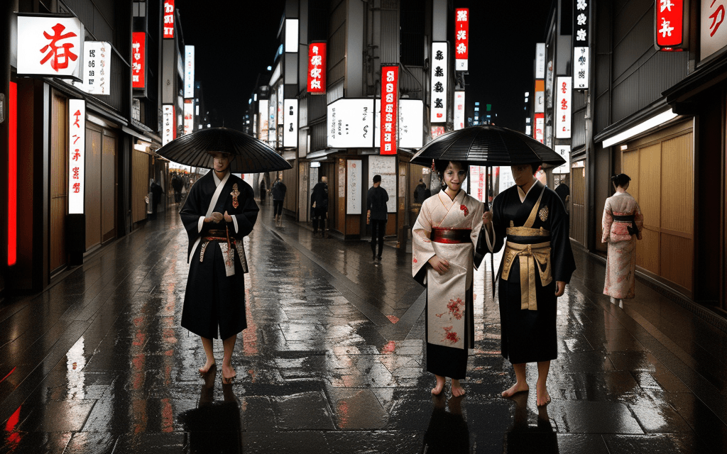 Best Design a vibrant Tokyo street scene at night Prompts | PromptHero