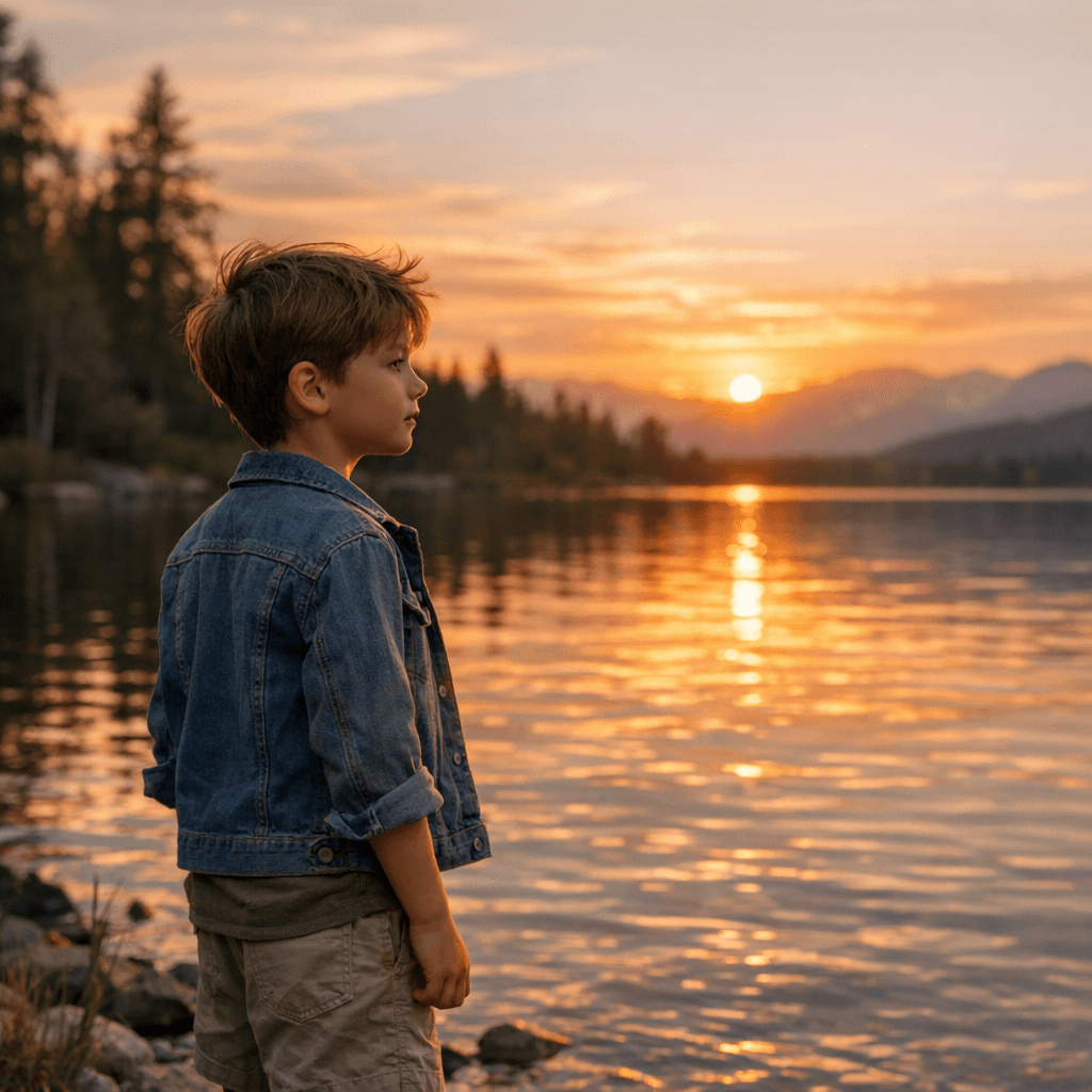 Best standing by Inle Lake at golden hour Prompts | PromptHero