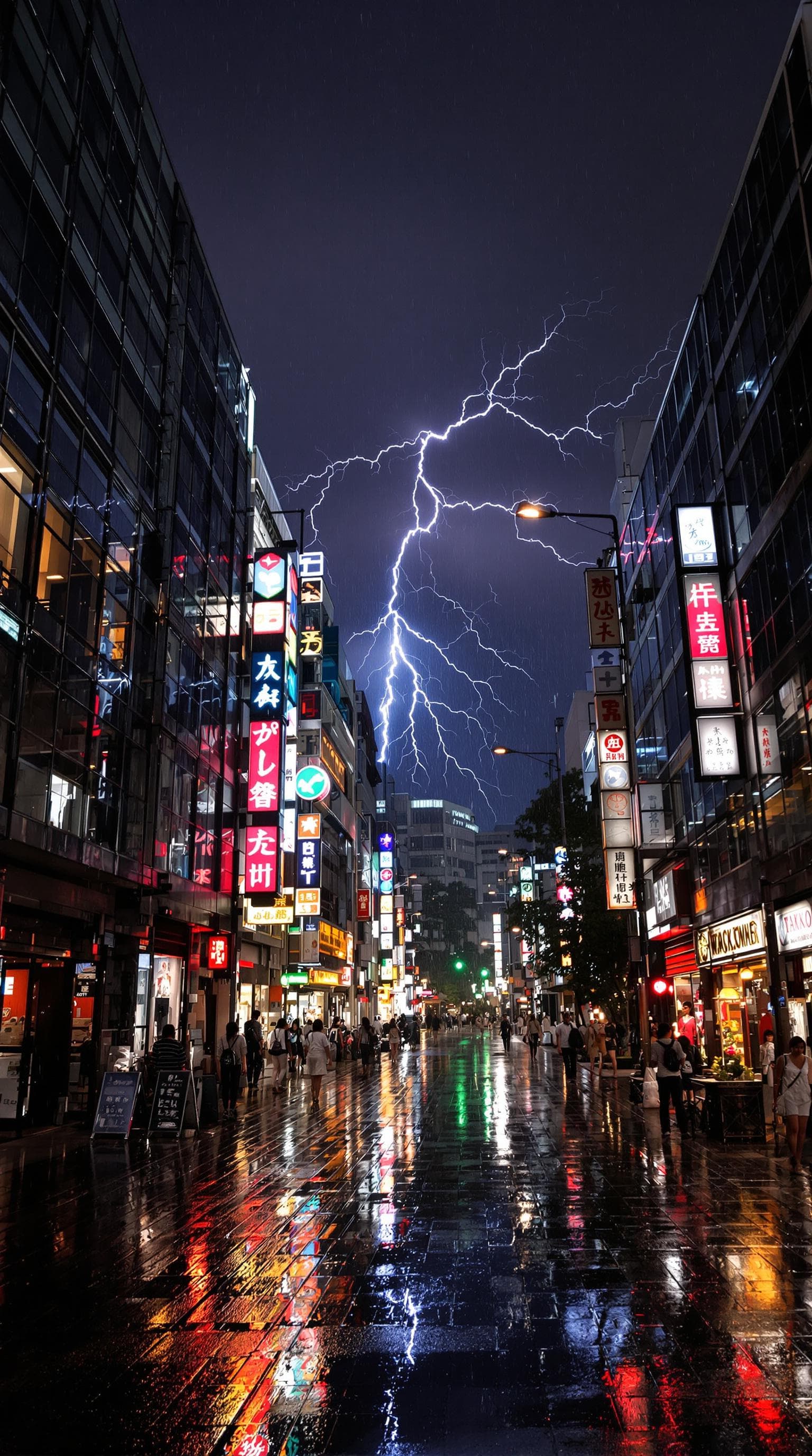 Best Design a vibrant Tokyo street scene at night Prompts | PromptHero