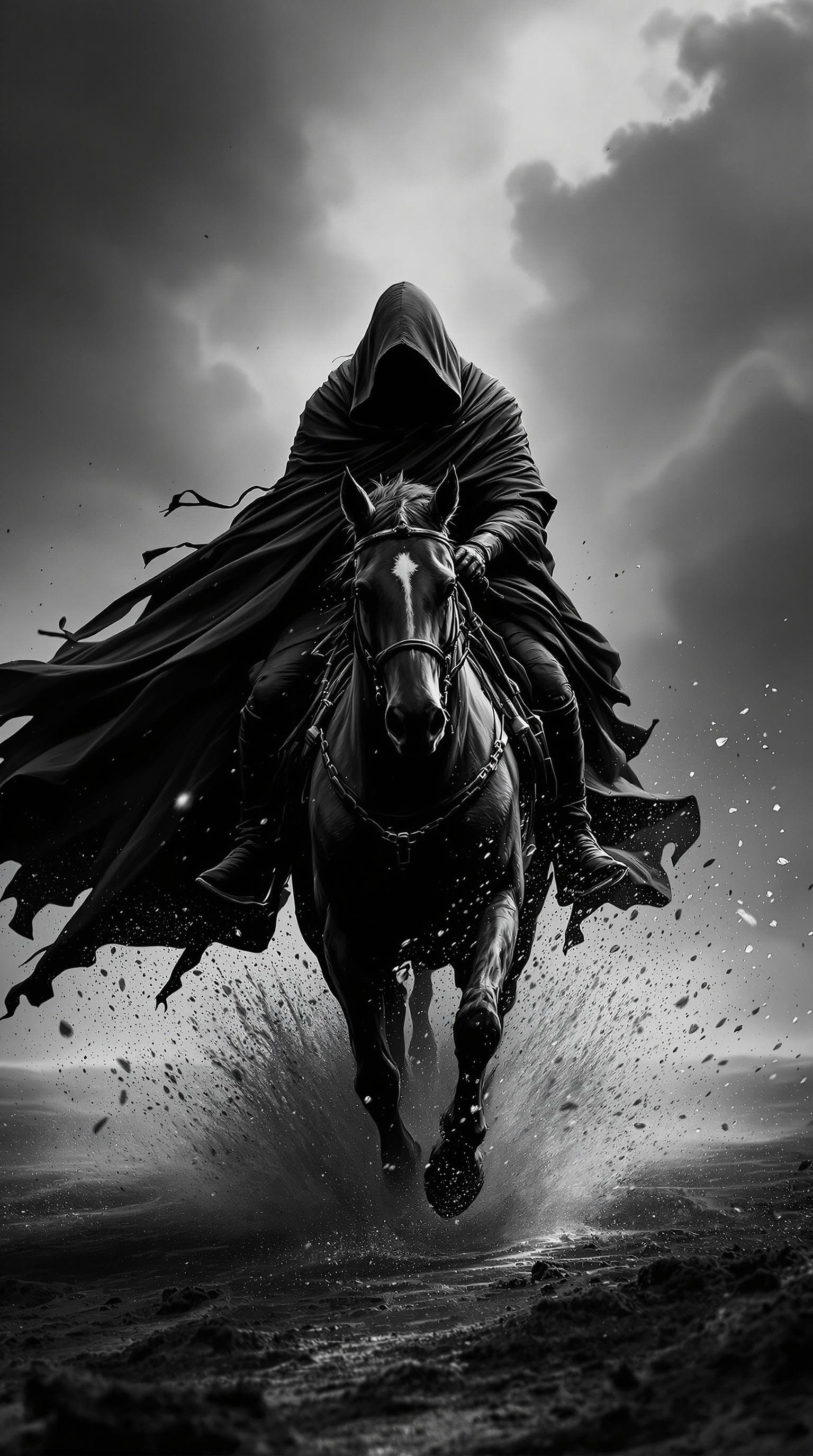 Best riding a dark steed Prompts | PromptHero