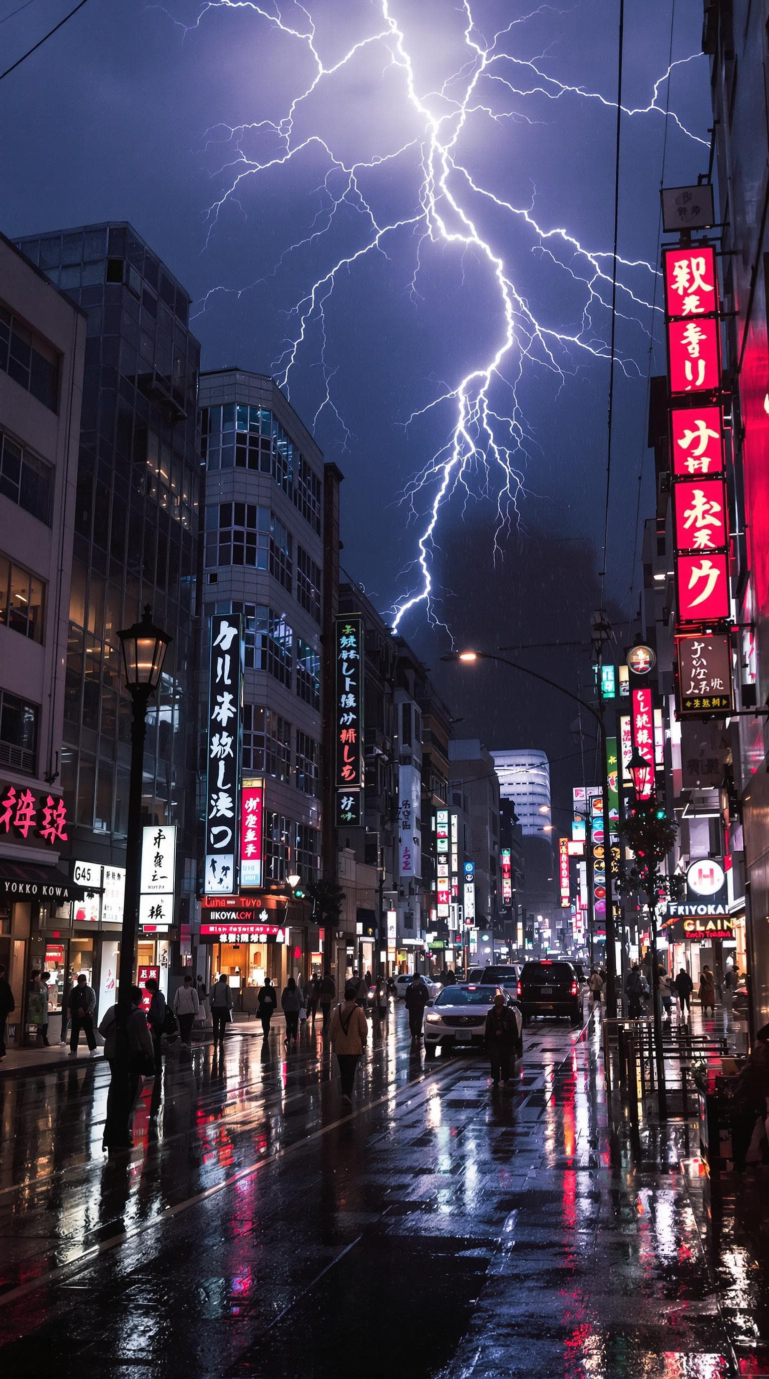 Best Design a vibrant Tokyo street scene at night Prompts | PromptHero