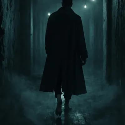 Best depicting a lone man walking slowly through a foggy field at dawn ...