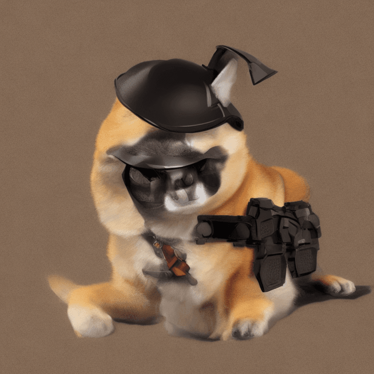 Best A close-up of a cute shiba inu dog wearing a helmet Prompts ...