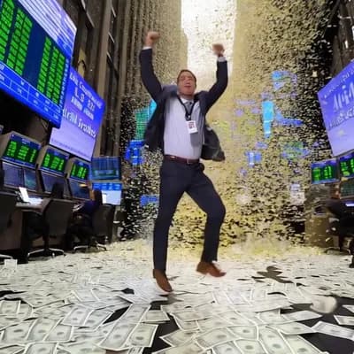 Best A jubilant stockbroker Prompts | PromptHero
