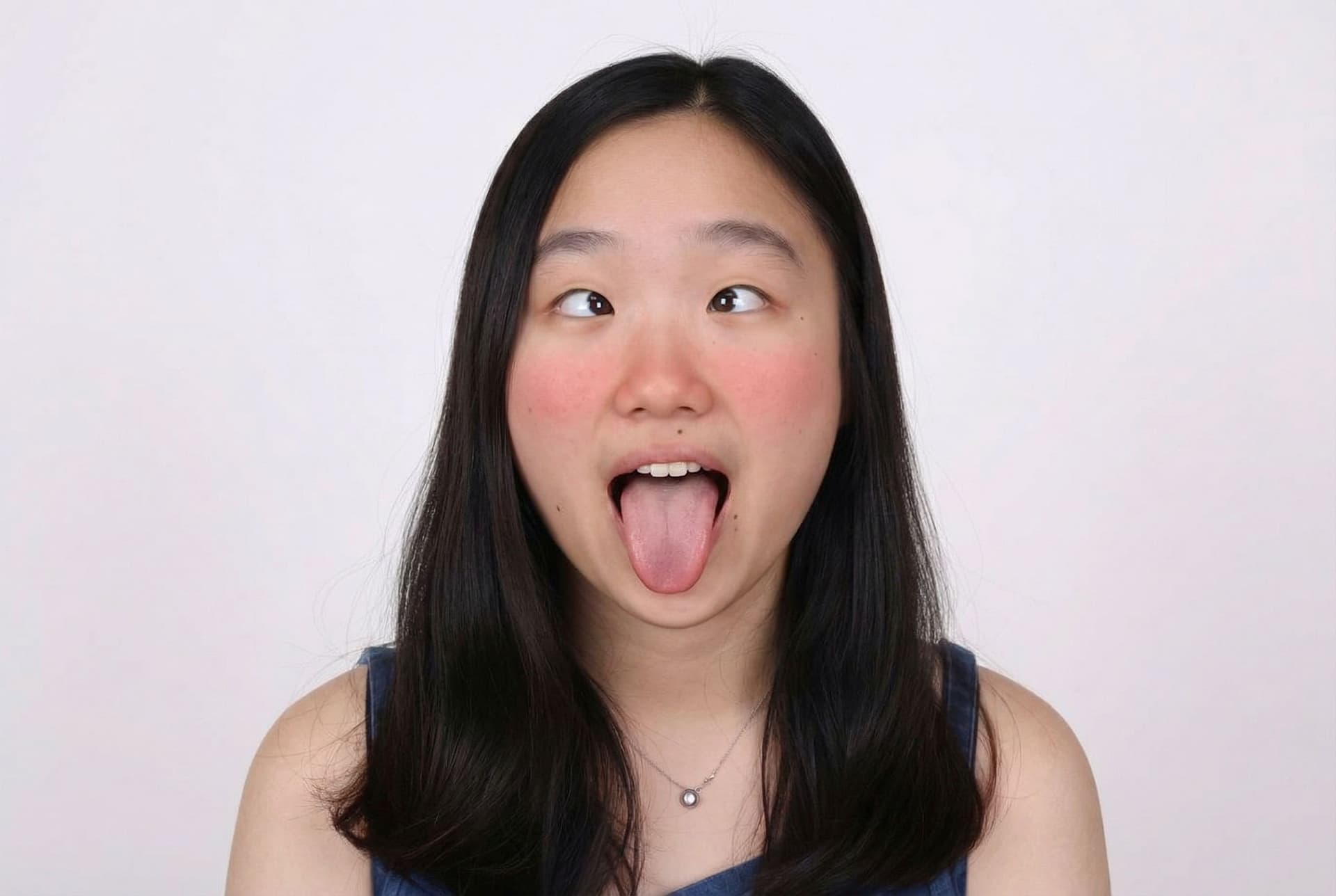 Best she is giving the camera an ahegao face with her tongue out of her ...