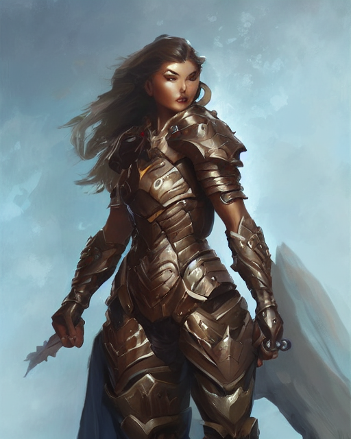 Stable Diffusion prompt: a beautiful female paladin by - PromptHero