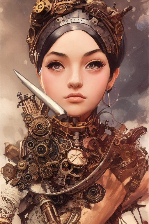 Stable Diffusion prompt: steampunk woman, highly detailed - PromptHero