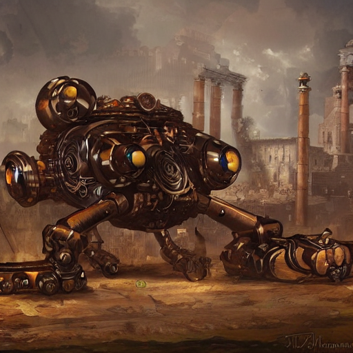 Stable Diffusion prompt: steampunk robots in ancient - PromptHero