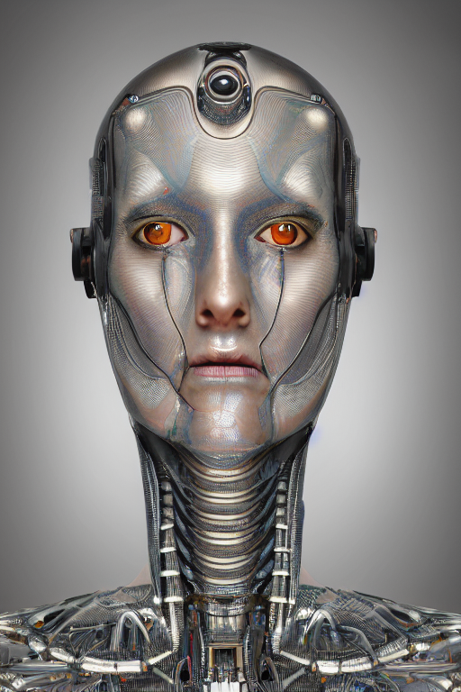 Stable Diffusion prompt: cinematic portrait of an AI - PromptHero